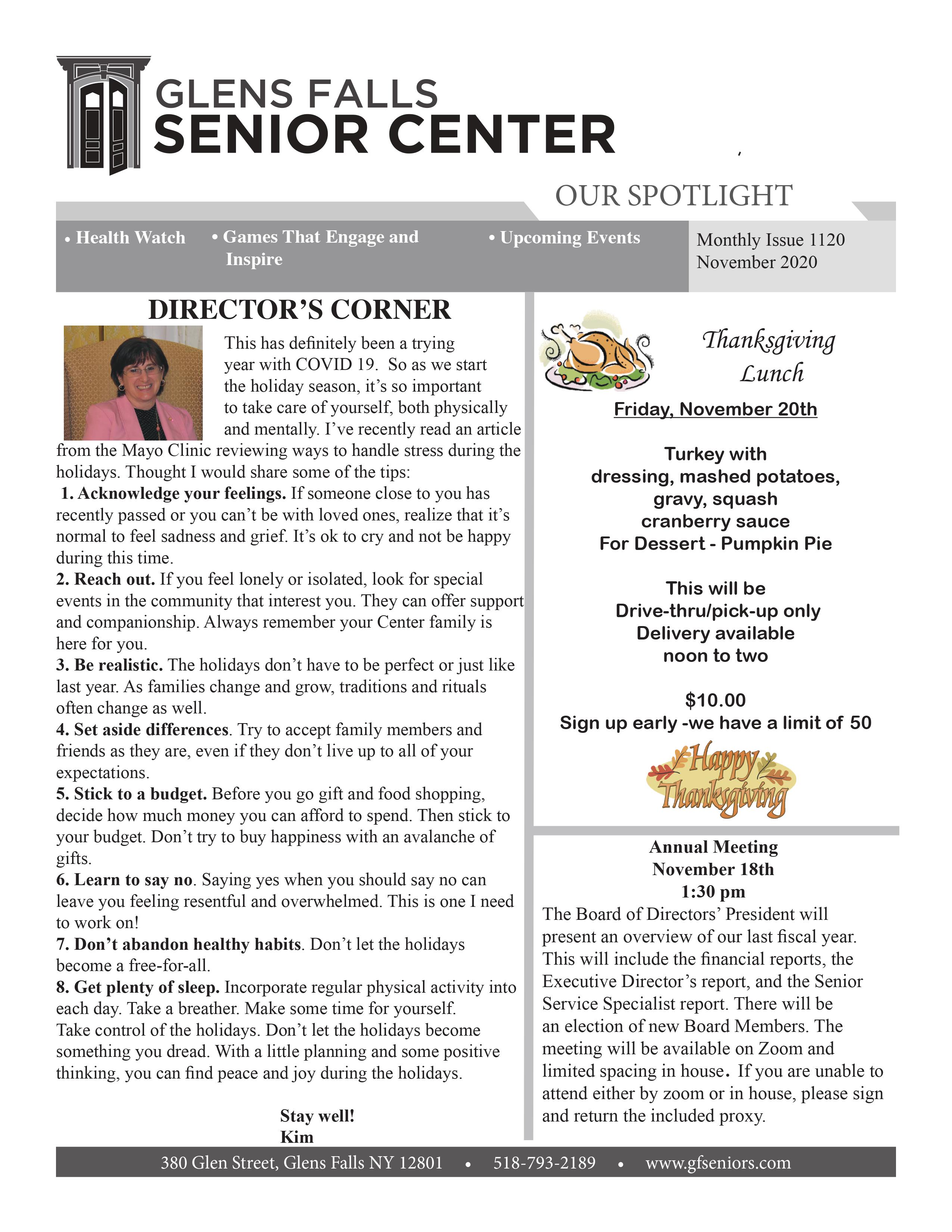 News Blog - Glens Falls Senior Center