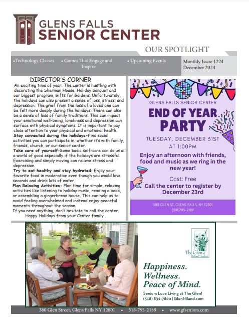 December 2024 Newsletter - Glens Falls Senior Center