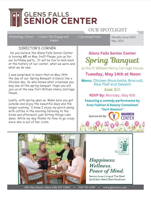 May 2024 Newsletter - Glens Falls Senior Center